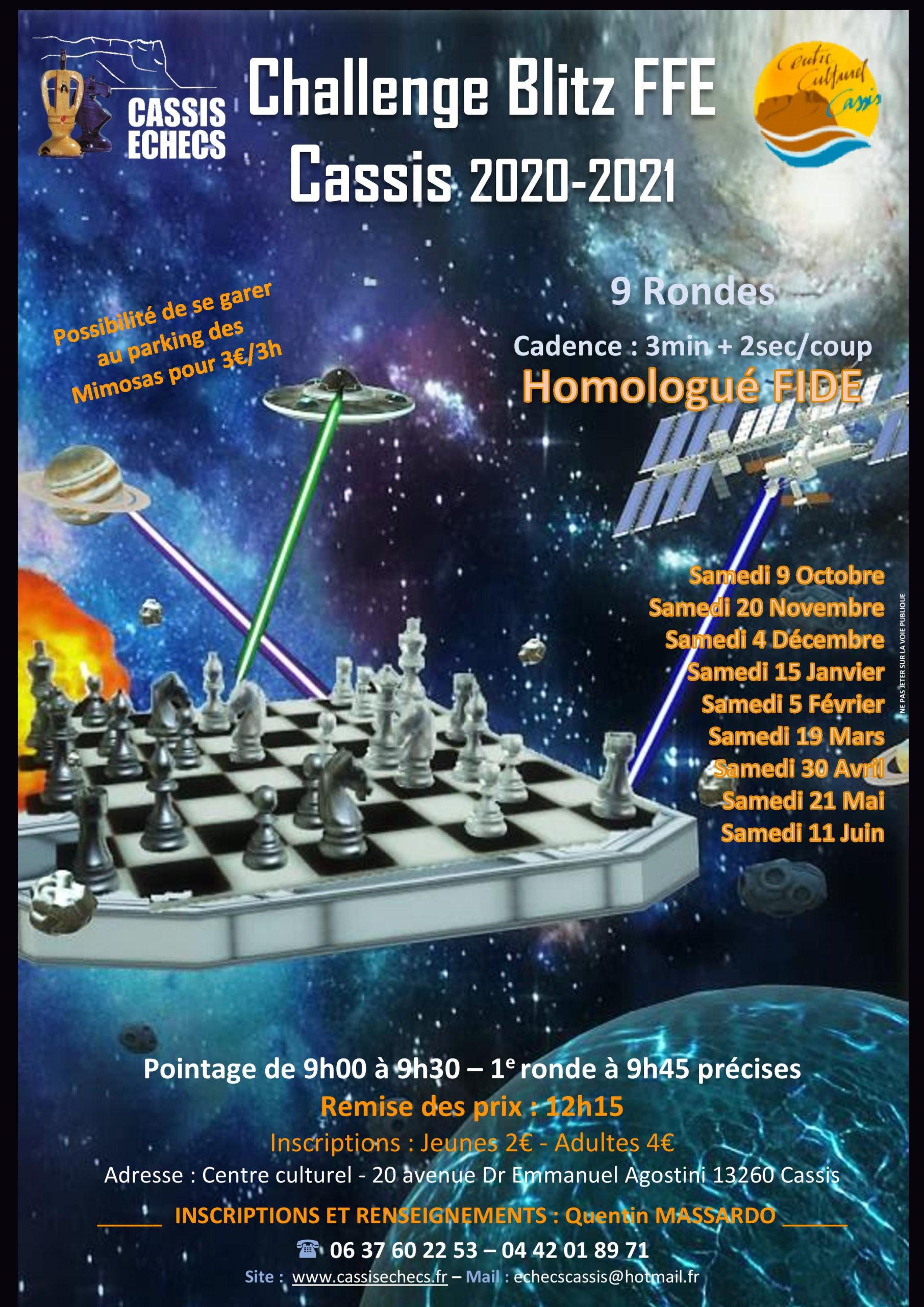 TOURNOIS BLITZ - Cassis Echecs